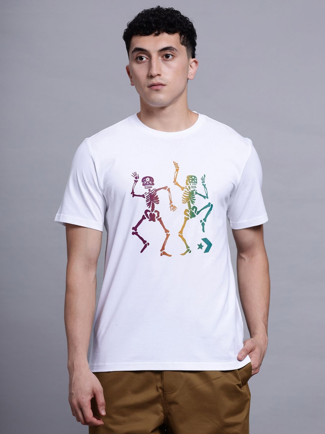 Buy Converse Men DOTD Graphic T Shirt White - Tshirts for Men 30481986 ...