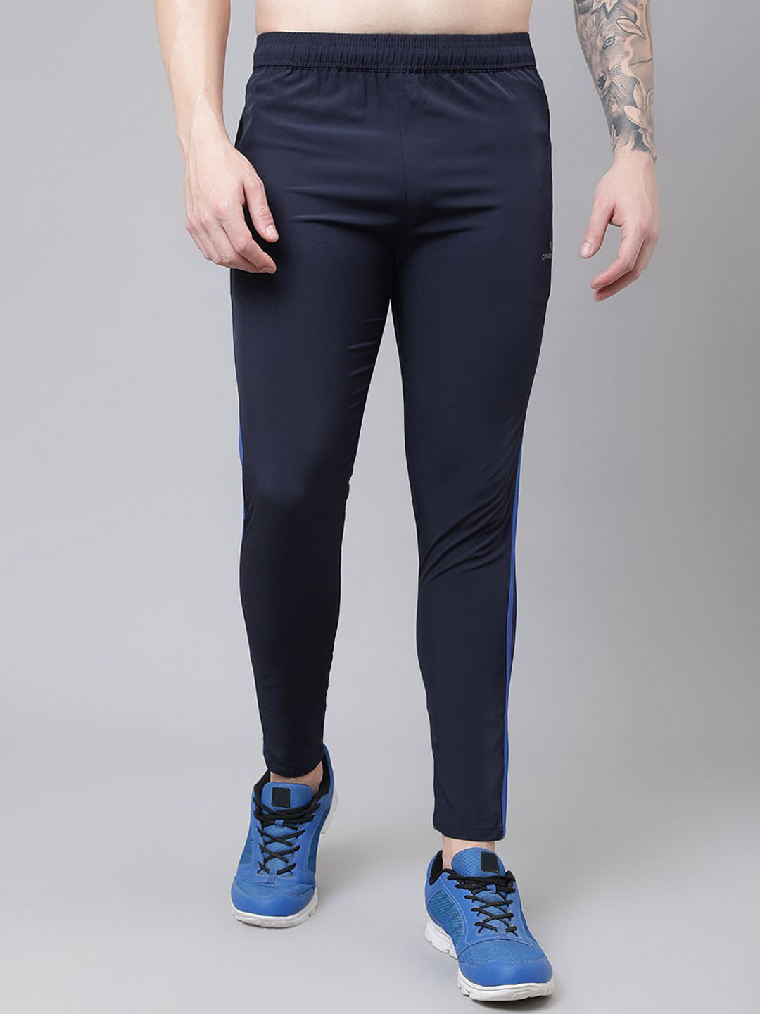 Buy Dpassion Men Striped Mid Rise Rapid Dry Running Track Pant - Track ...