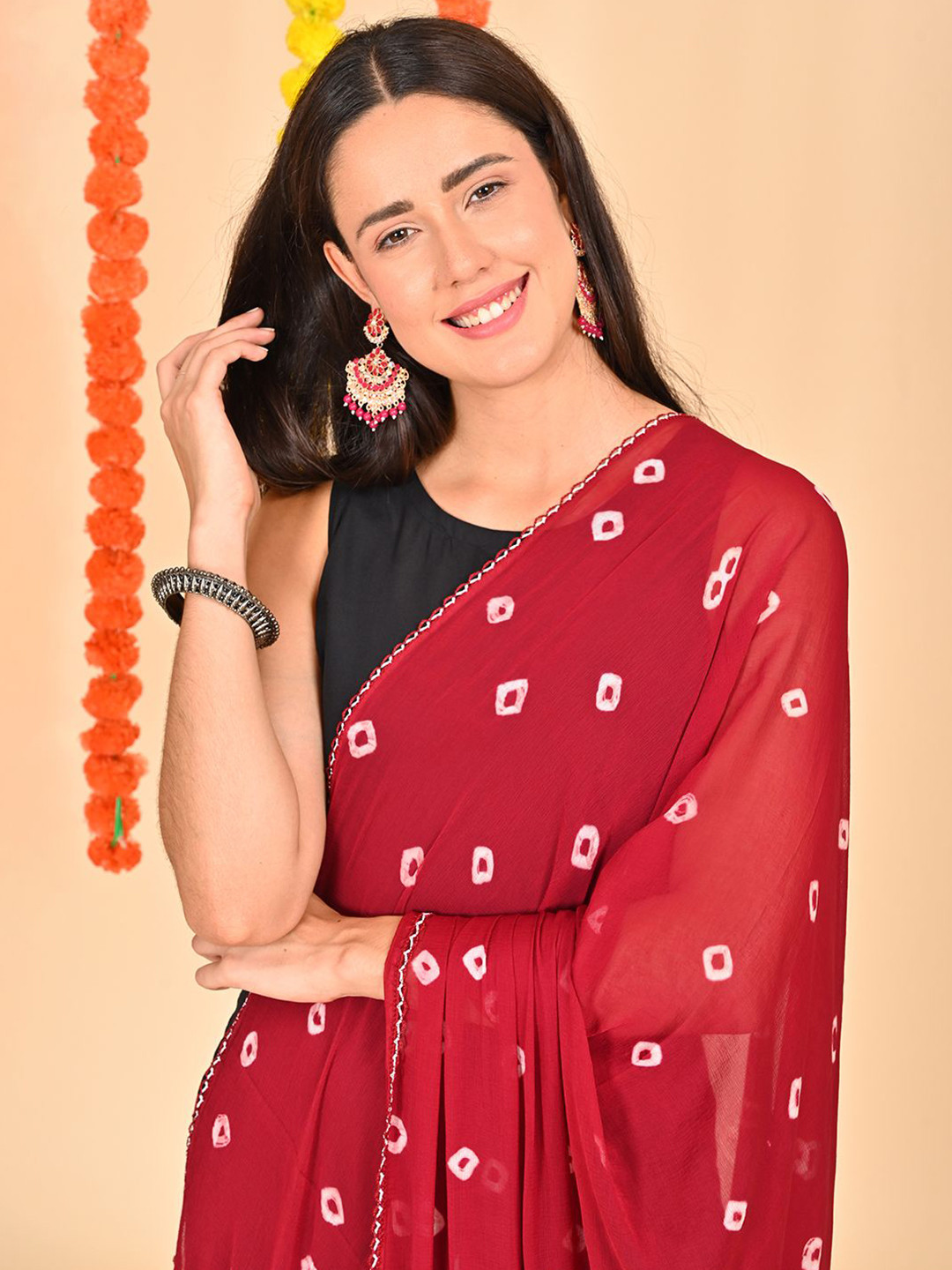 Buy HELLA FASHIONS Bandhani Printed Dupatta - Dupatta for Women ...