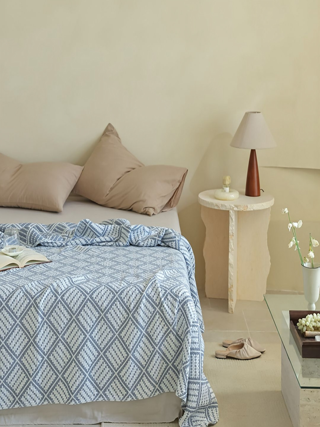 Buy JC HOME Grey & White Geometric Printed Pure Cotton AC Room 300 GSM ...