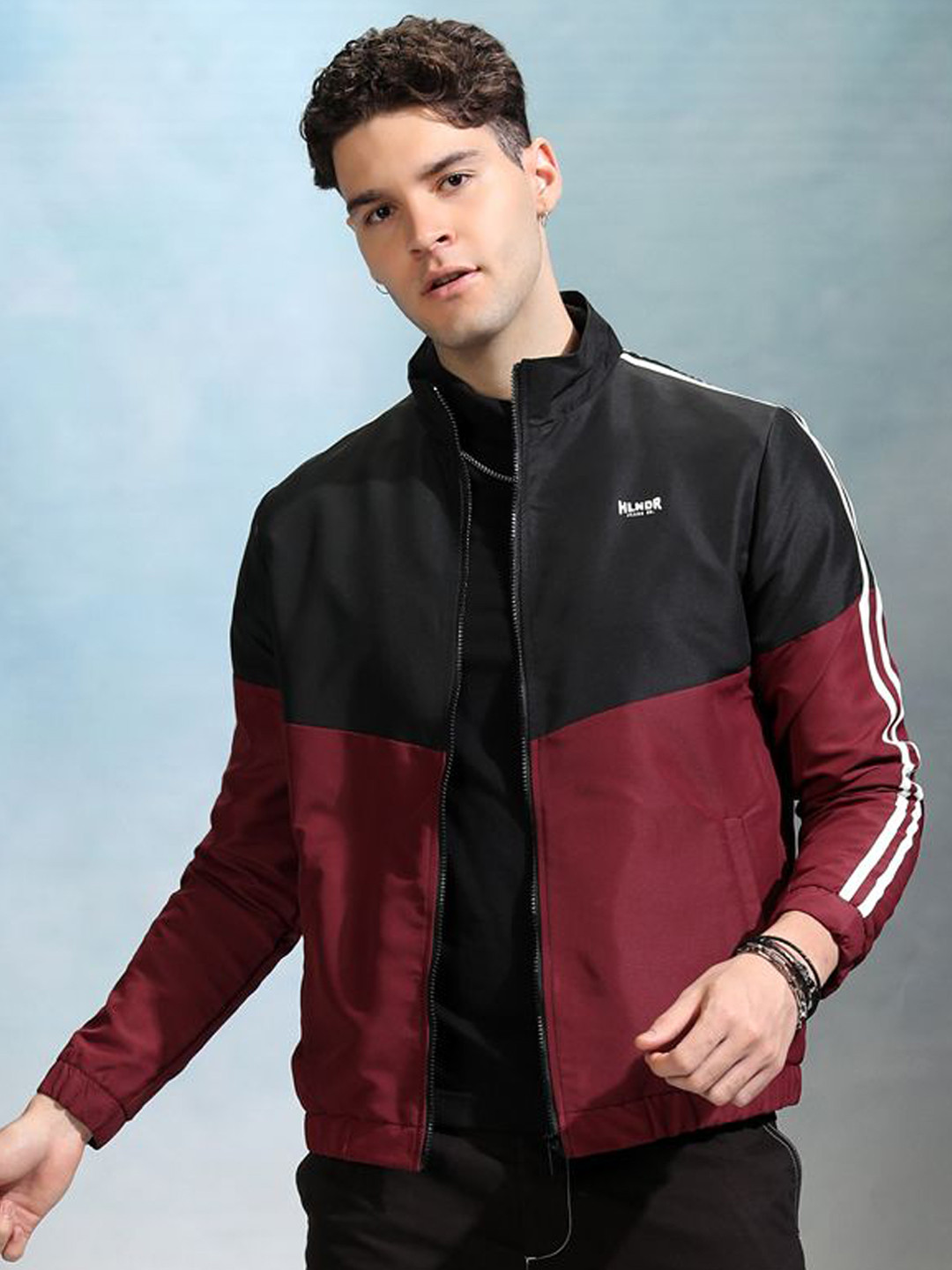 Buy HIGHLANDER Men Colourblocked Crop Outdoor Sporty Jacket With ...