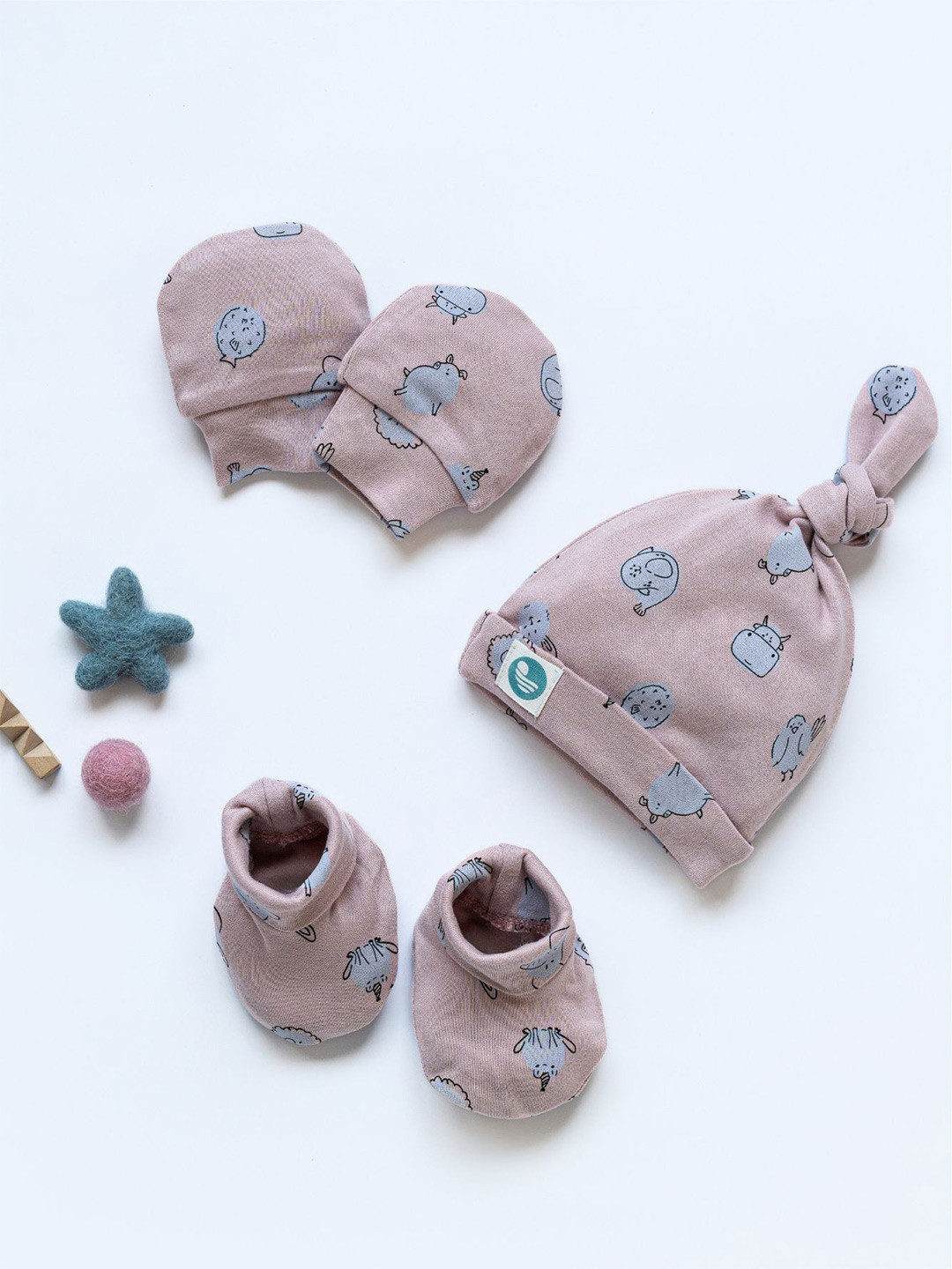 Buy Cocoon Care Infants Set Of 3 Printed Baby Apparel Gift Set - Baby ...