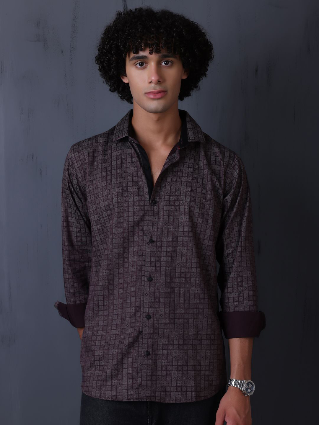 Buy FILO HEVIS Men Cotton Printed Formal Shirt - Shirts for Men ...