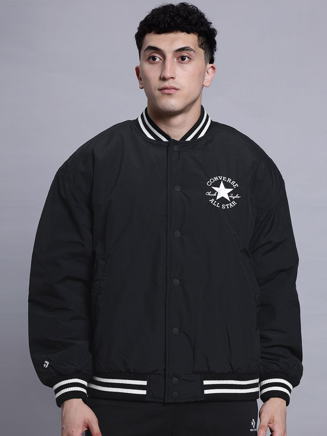 Buy Converse Men All Star Varsity Padded Jacket - Jackets for Men ...