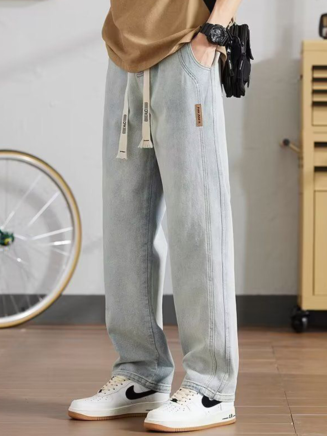 Buy StyleCast Men Straight Fit Mid Rise Clean Look Stretchable Jeans ...