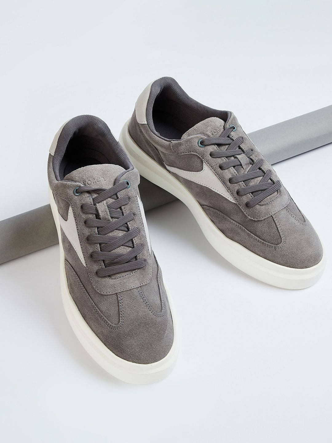 Buy Forca By Lifestyle Men Woven Design Leather Sneakers - Casual Shoes ...