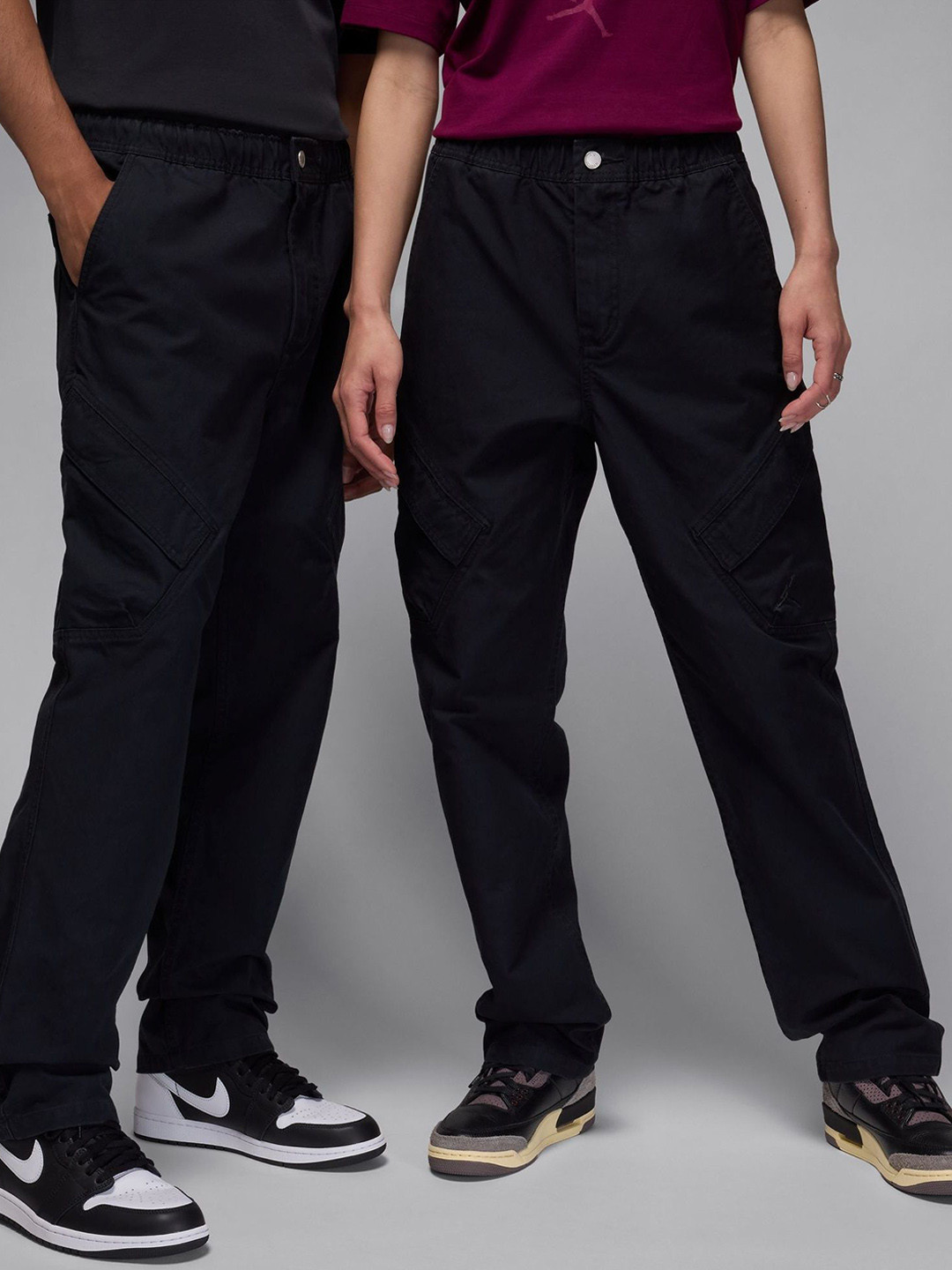 Buy Nike Men's Jordan Chicago Mid Rise Wrinkle Free Trousers - Trousers ...