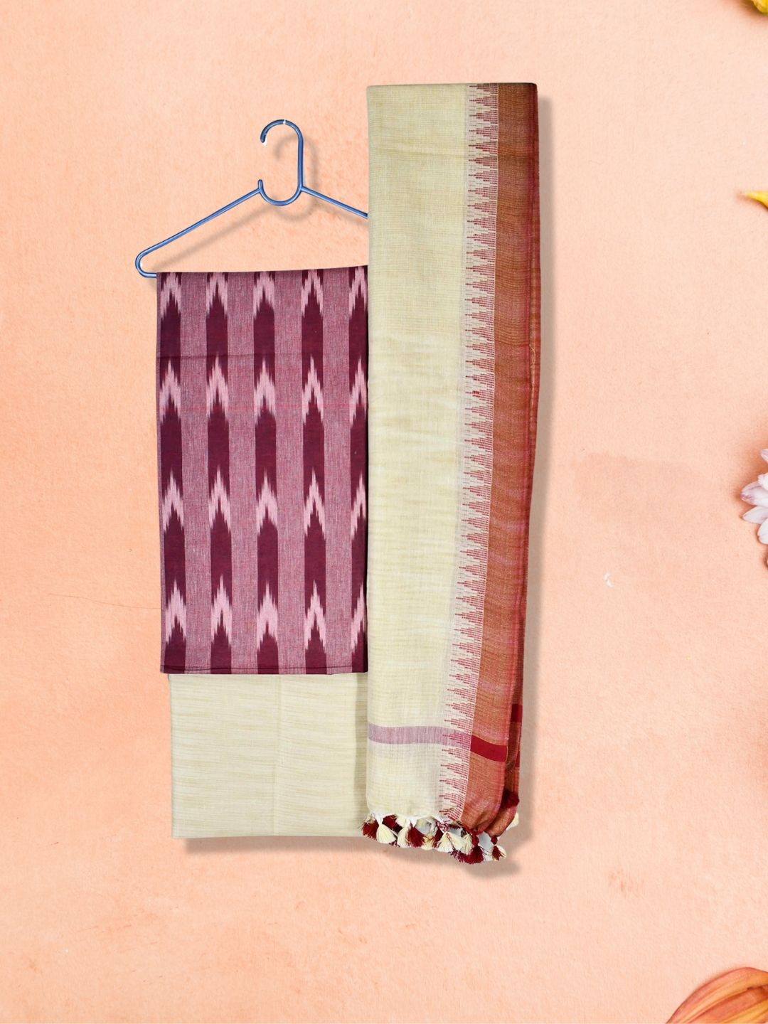 Buy RIYA SHREE Printed Pure Cotton Unstitched Dress Material - Dress ...