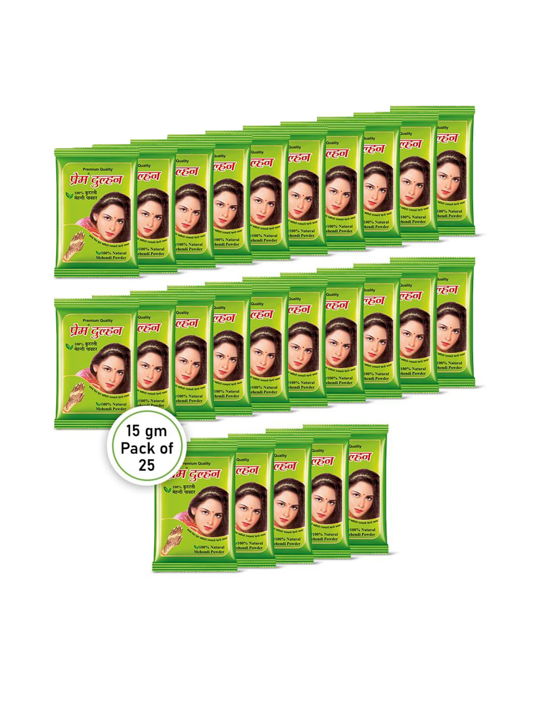 Buy Prem Dulhan Set Of 25 100% Natural Henna Mehendi Powder 15g Each ...