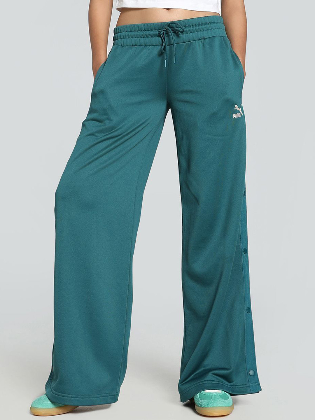 Buy Puma Classics Popper Women Relaxed Fit Pants - Track Pants for ...