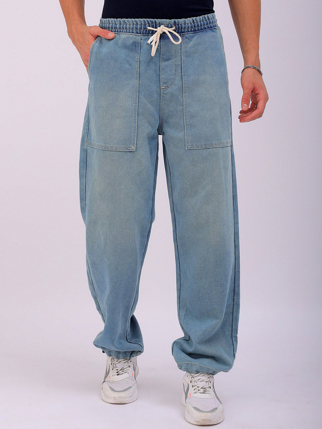 Buy The Indian Garage Co Men Solid Mid Rise Relaxed Fit Jeans - Jeans ...