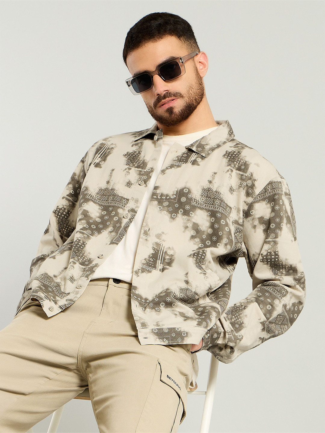 Buy Beyoung Bandana Print Shacket - Shackets for Men 30508894 | Myntra