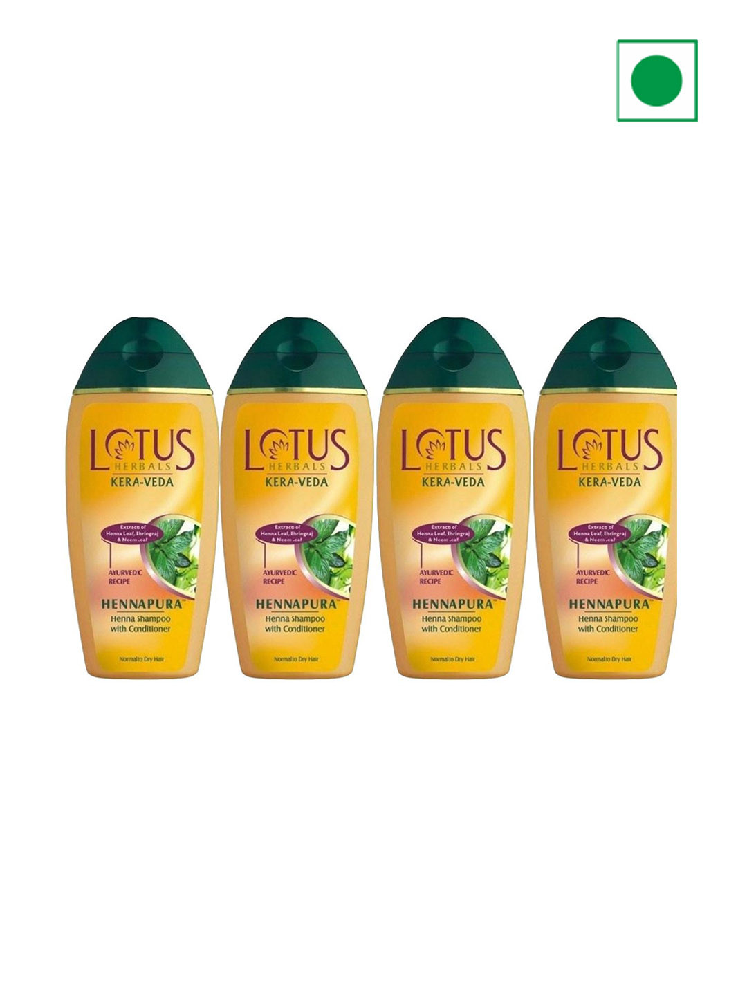Buy Lotus Herbals Set Of 4 Kera Veda Hennapura Henna Shampoo With ...
