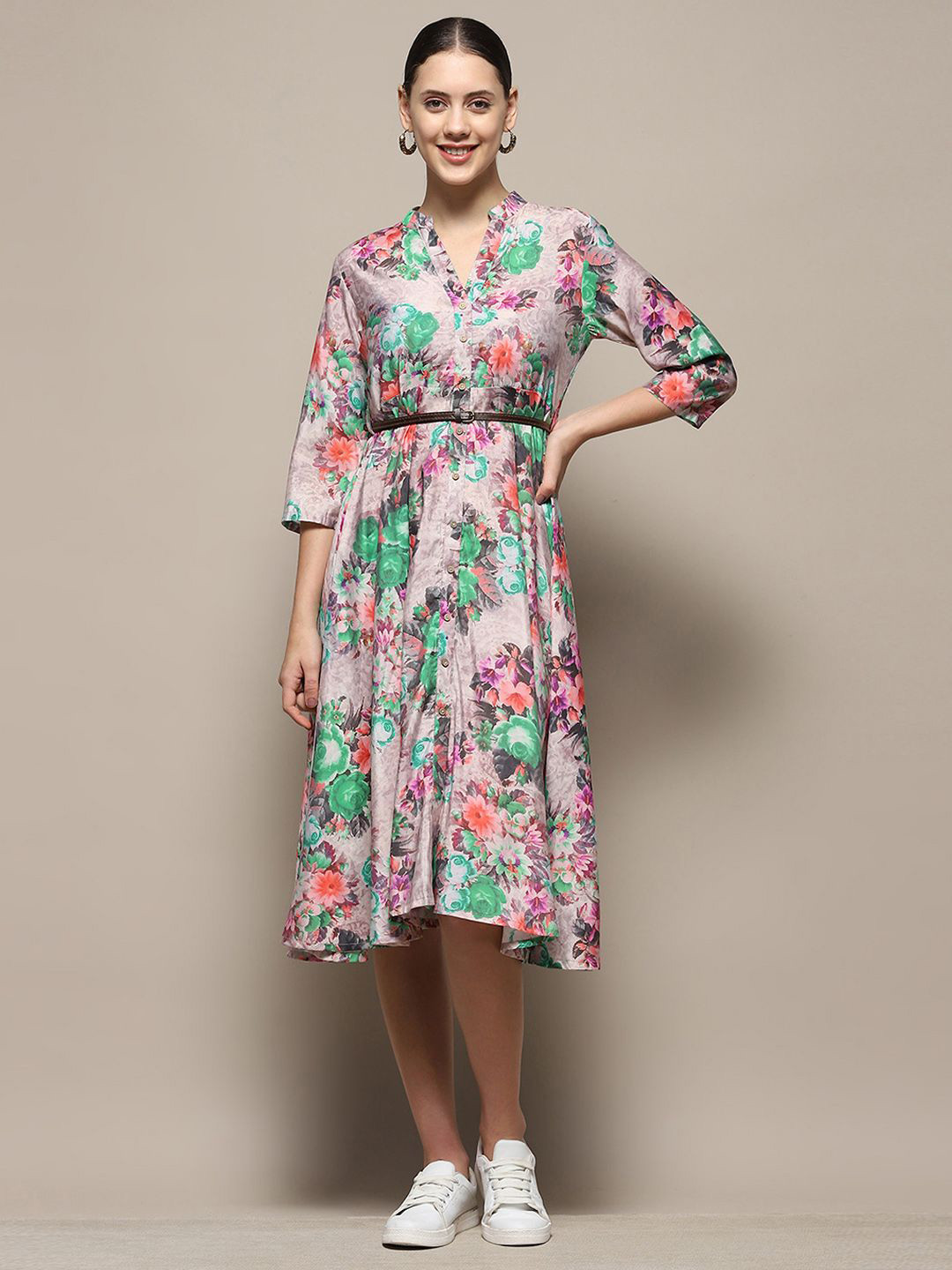 Buy Biba Floral Print A Line Midi Dress - Dresses for Women 30486273 ...