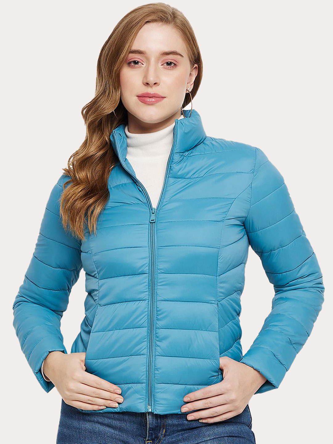 Buy Madame Women Camouflage Cotton Lightweight Padded Jacket - Jackets ...