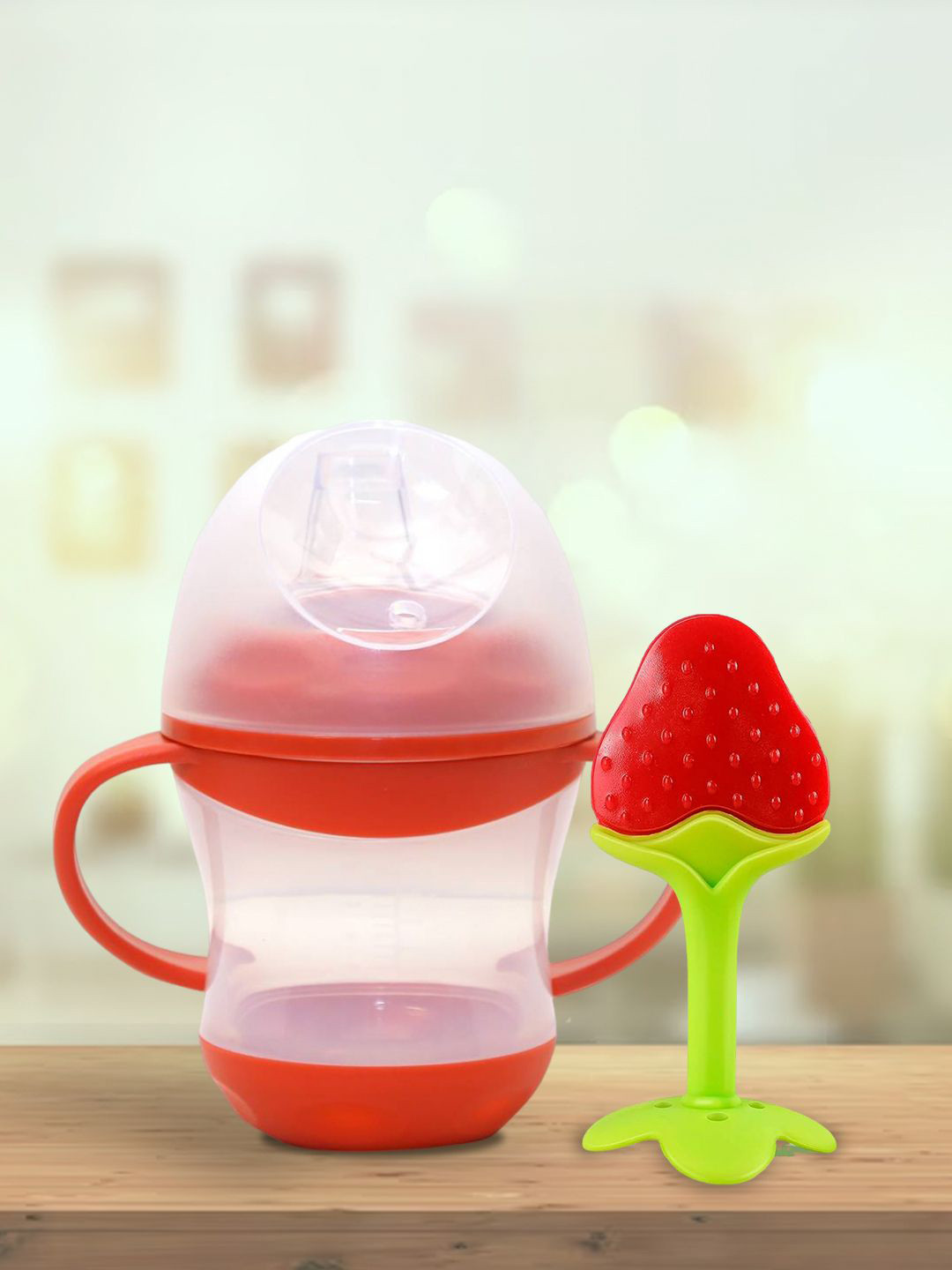 Buy Kidbea Red Silicone Baby Sipper - Baby Sippers for Unisex Kids ...