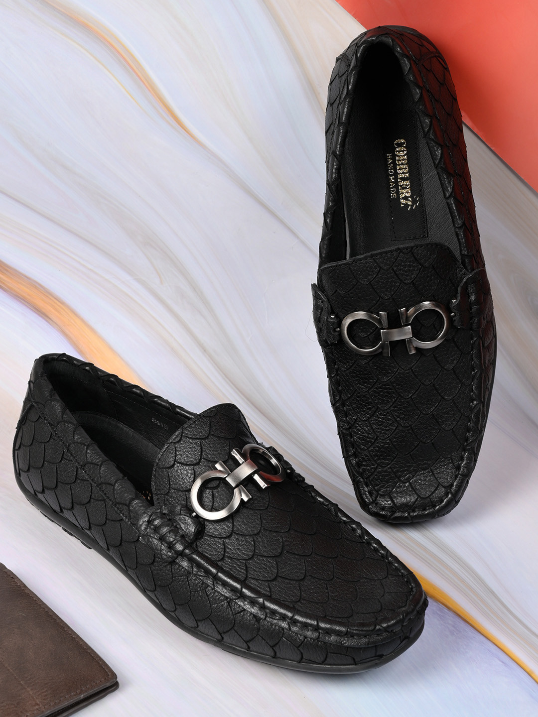 Buy Cobblerz Men Printed Leather Driving Shoes - Casual Shoes for Men ...