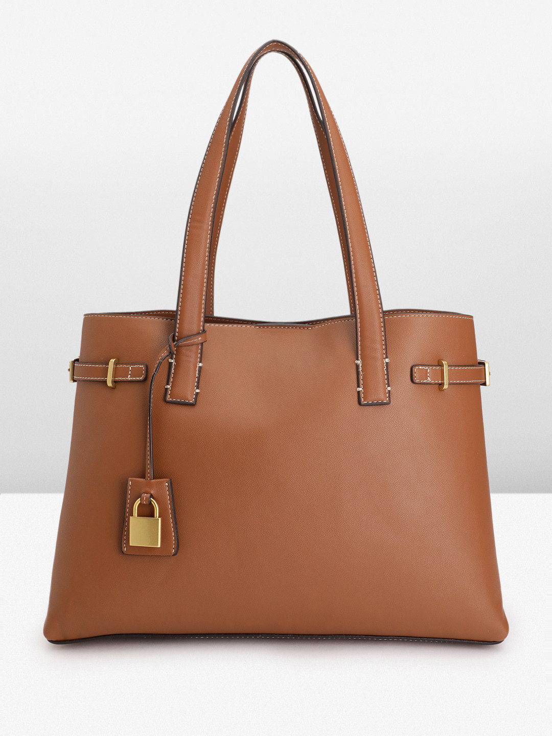 Buy MANGO Women Buckle Detail Structured Shoulder Bag - Handbags for ...