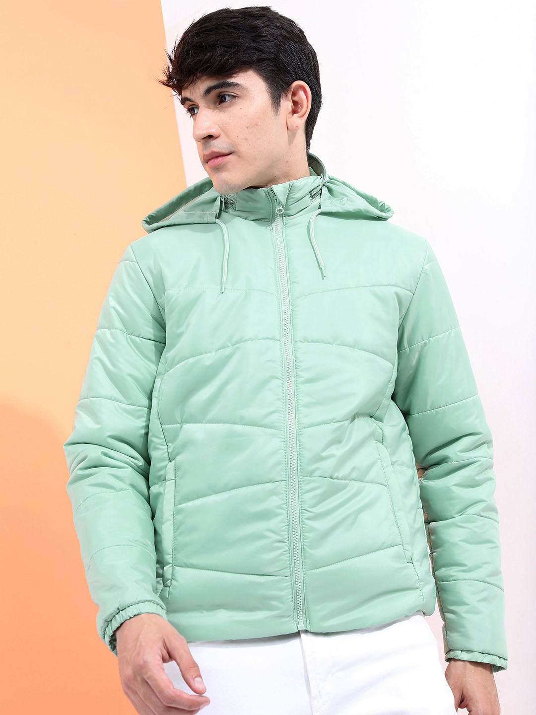 Buy HIGHLANDER Men Sea Green Padded Jacket - Jackets for Men 20703612 ...