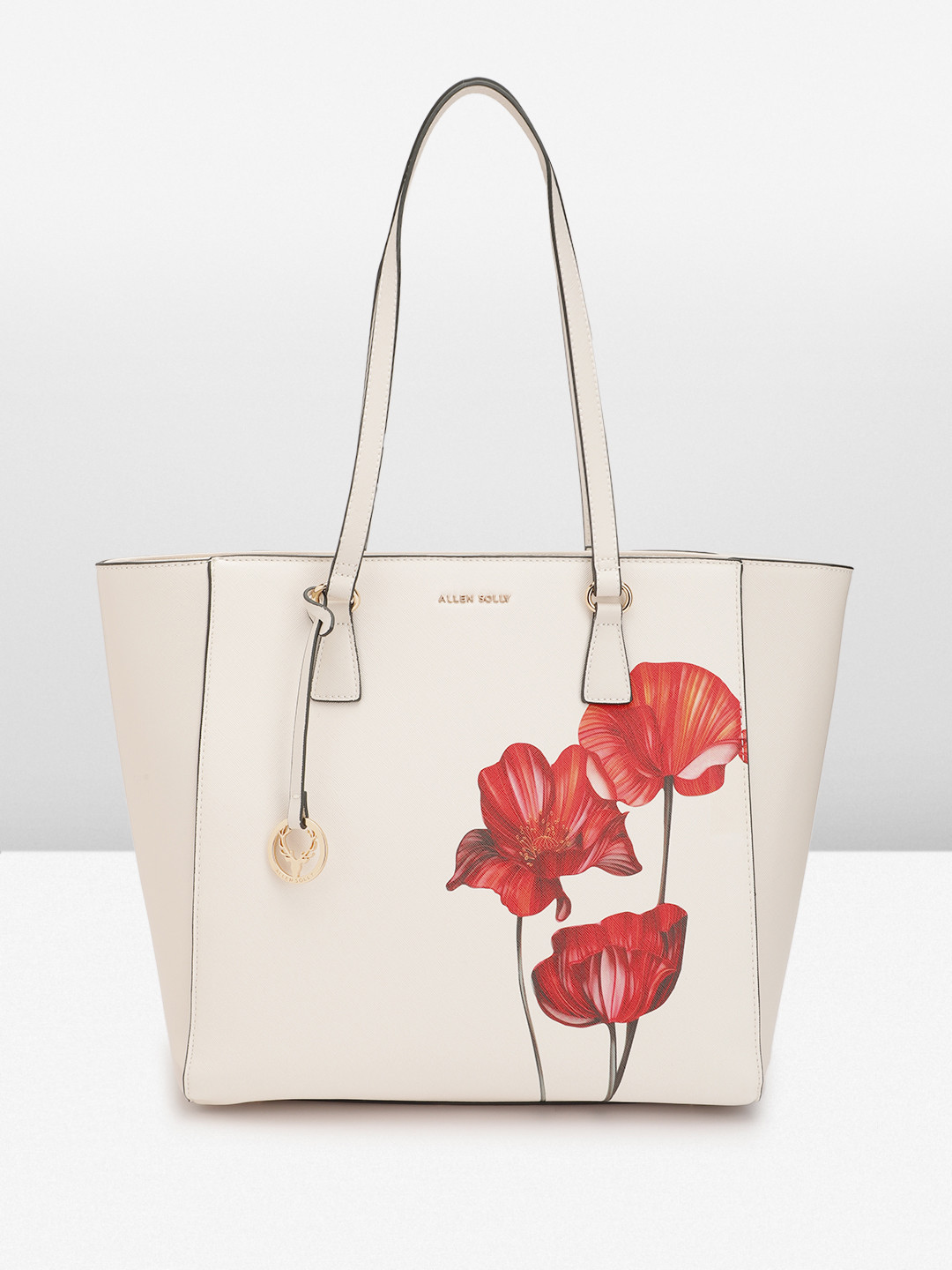 Buy Allen Solly Floral Printed & Textured Structured Shoulder Bag ...