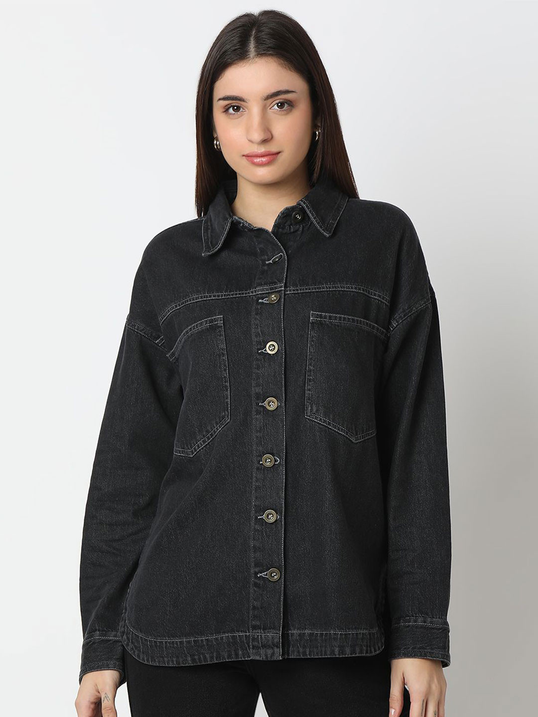 Buy TARAMA Women Oversized Shacket - Shirts for Women 31809333 | Myntra