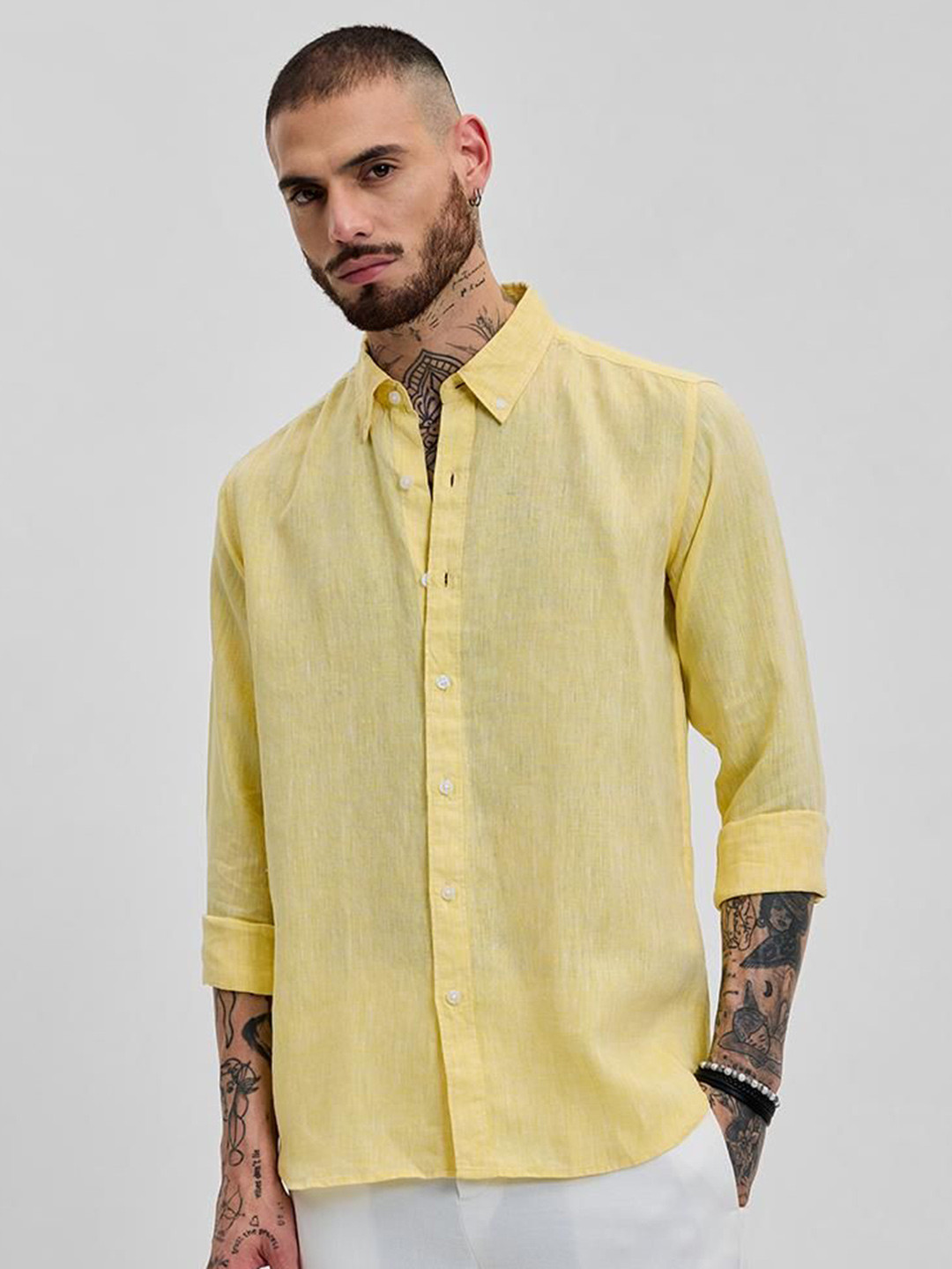 Buy Snitch Men Smart Slim Fit Opaque Casual Shirt - Shirts for Men ...