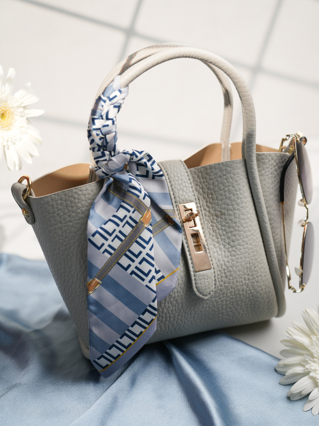 Buy Inc 5 Women Textured Structured Handheld Bag - Handbags for Women ...