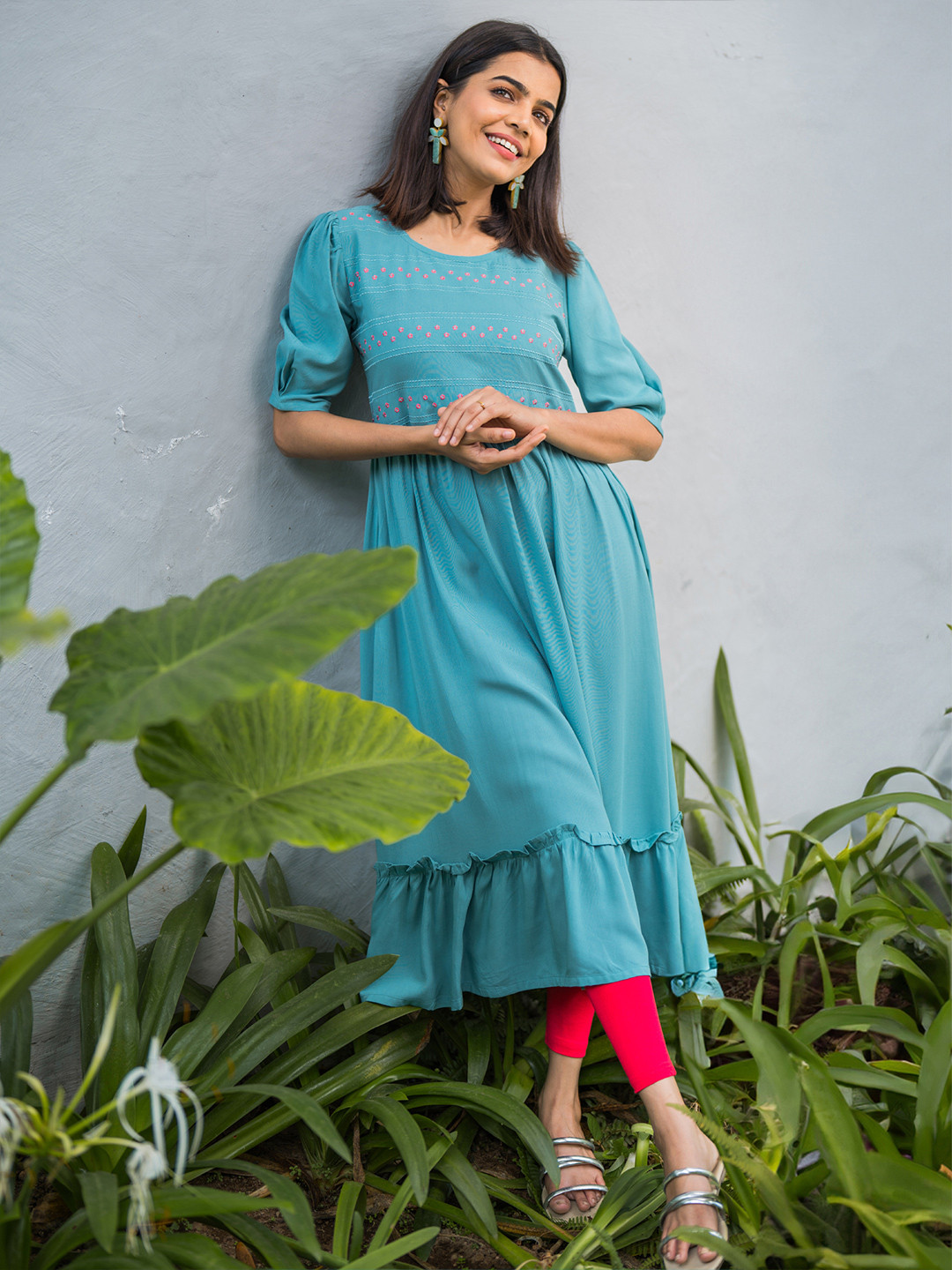 Buy HAY Floral Liva Fit & Flare Maxi Dress - Dresses for Women 27395664 ...