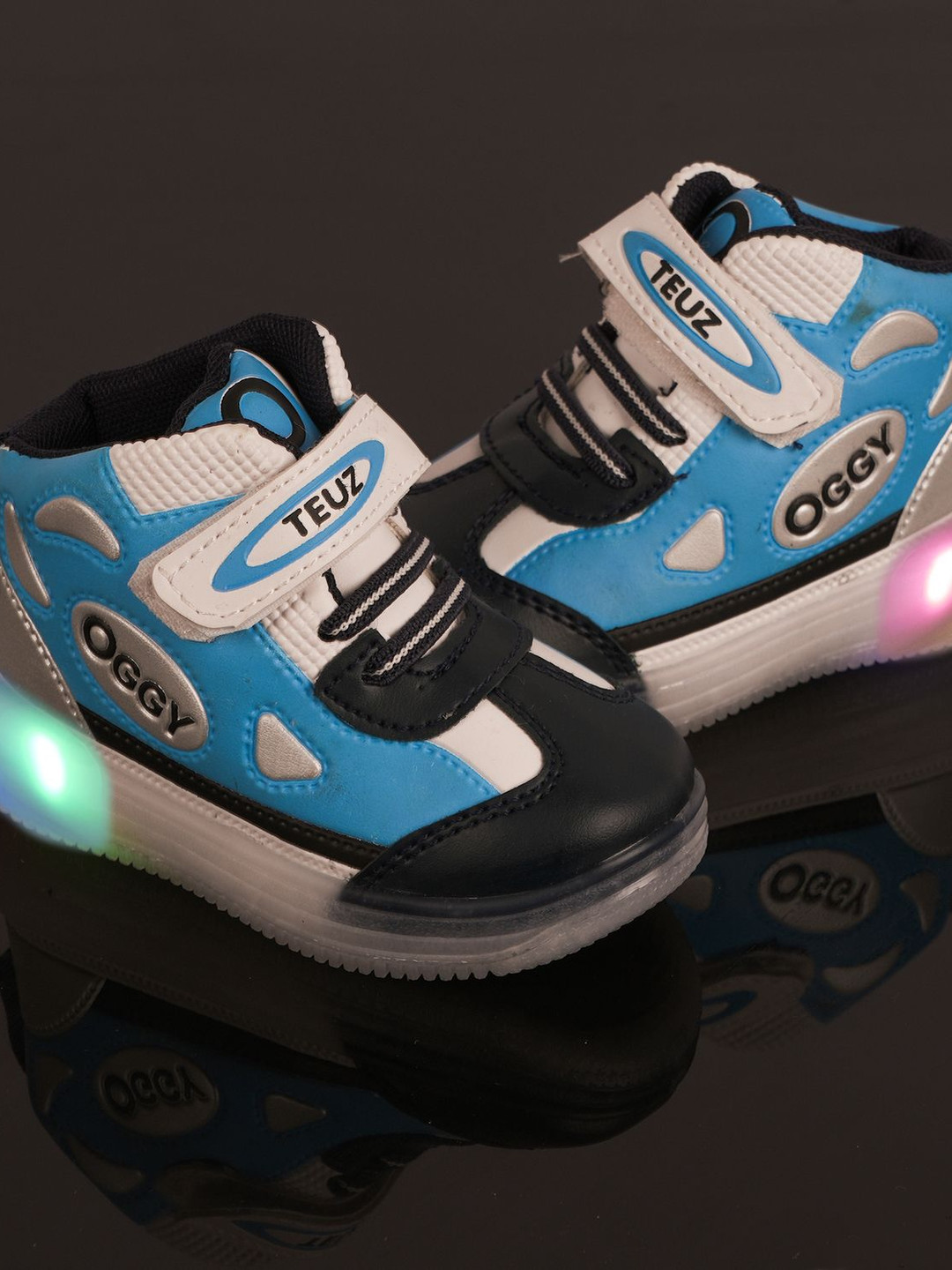 Buy Happy Feet Kids Colourblocked Mid Top LED Sneakers - Casual Shoes ...