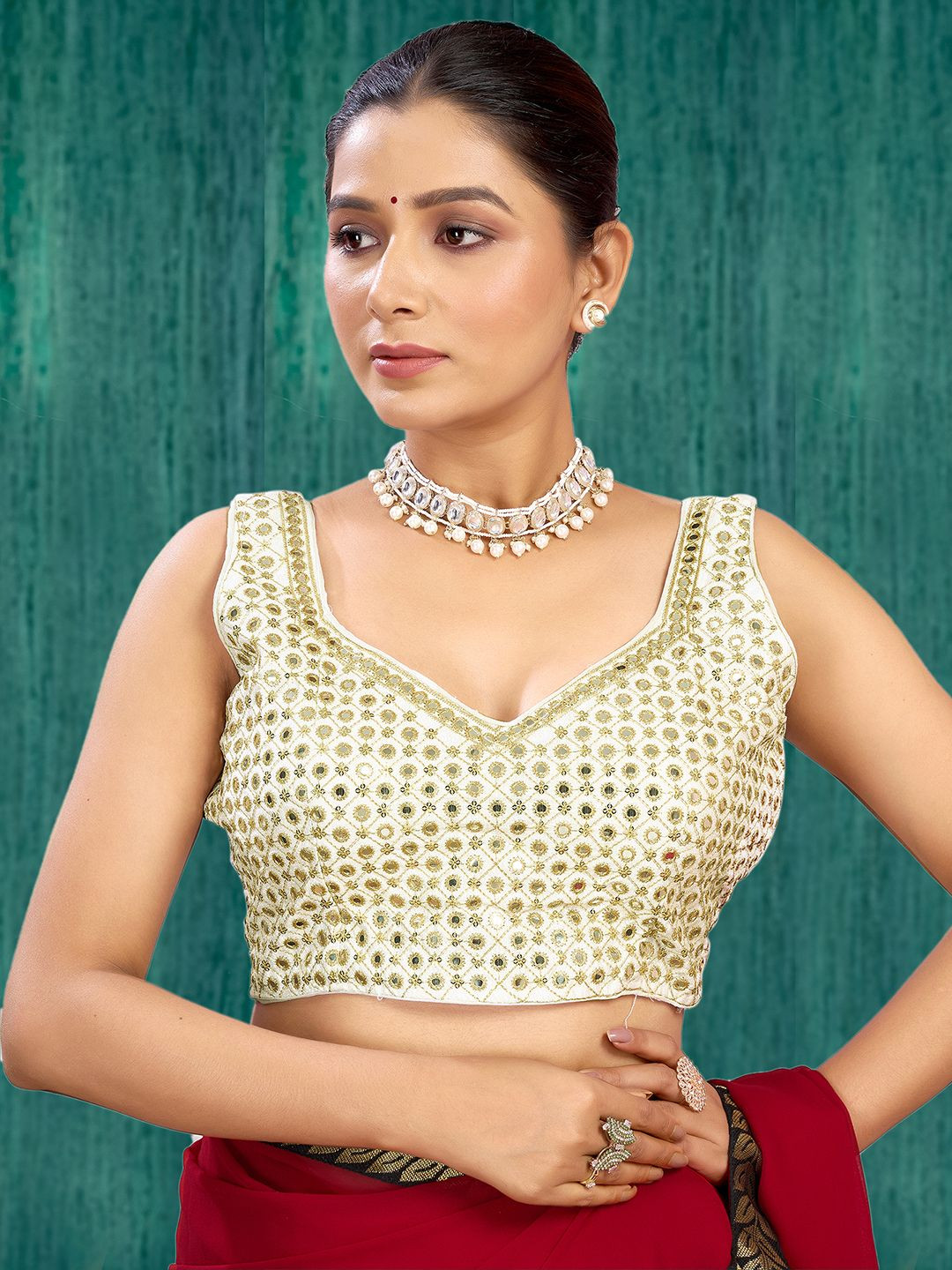 Buy KALINI Women Embroidered Saree Blouse - Saree Blouse for Women 32126559 | Myntra