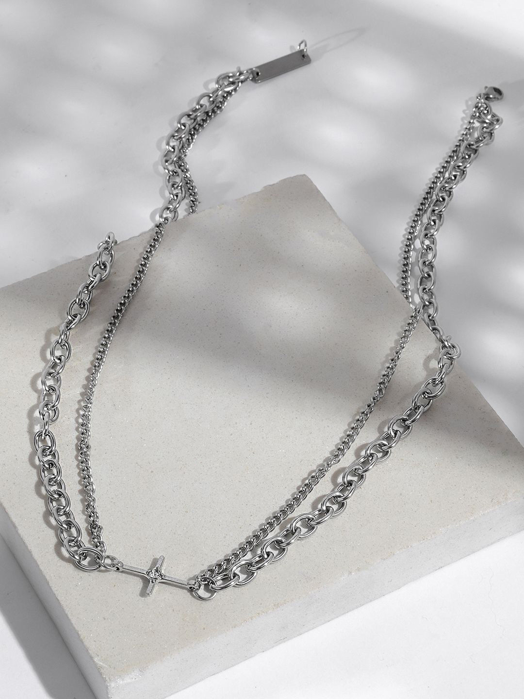 Buy JOKER & WITCH Men Silver Plated Chain - Necklace And Chains for Men ...