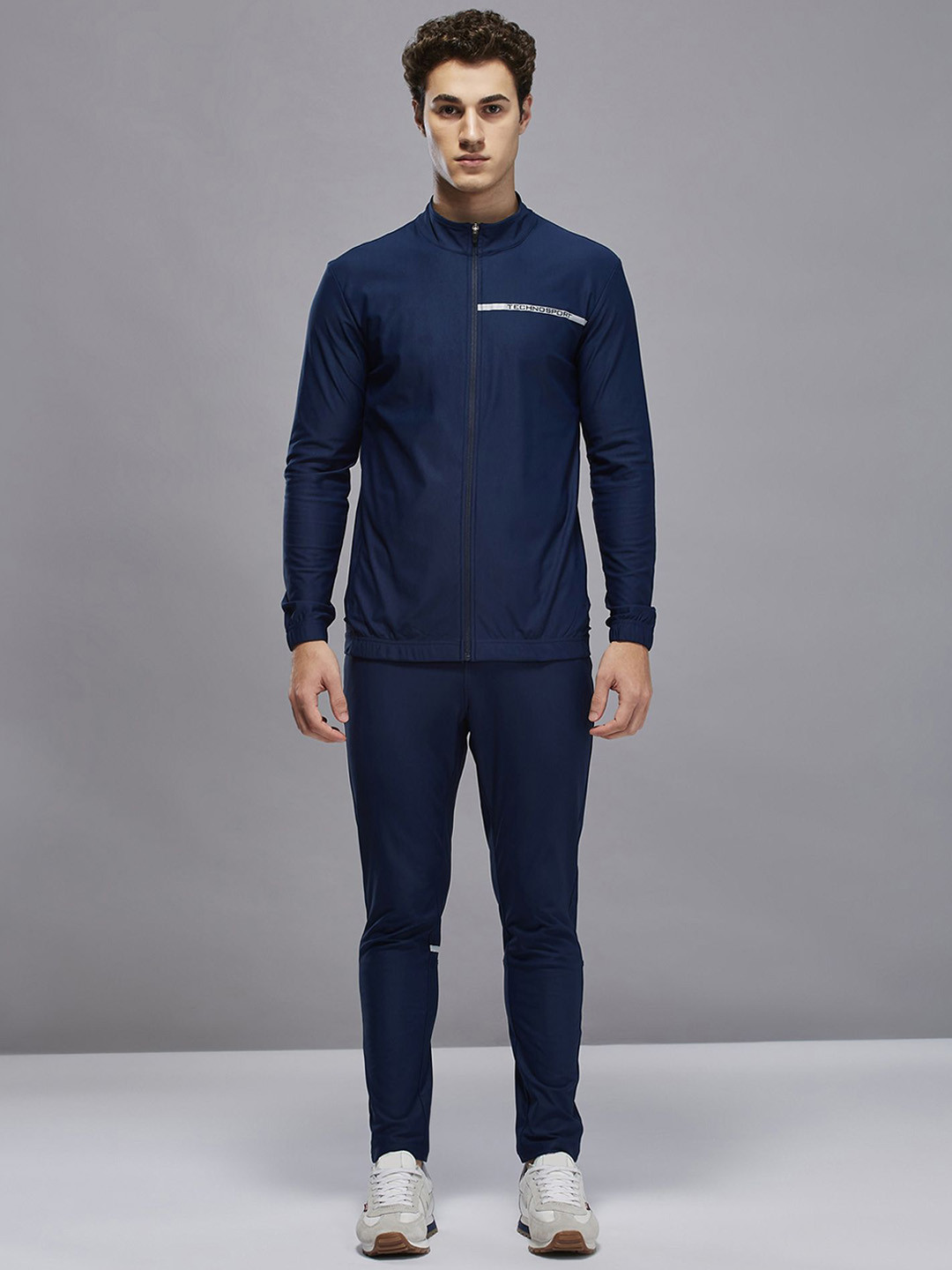 Buy Technosport Men Slim Fit Mid Rise Tracksuit - Tracksuits for Men ...