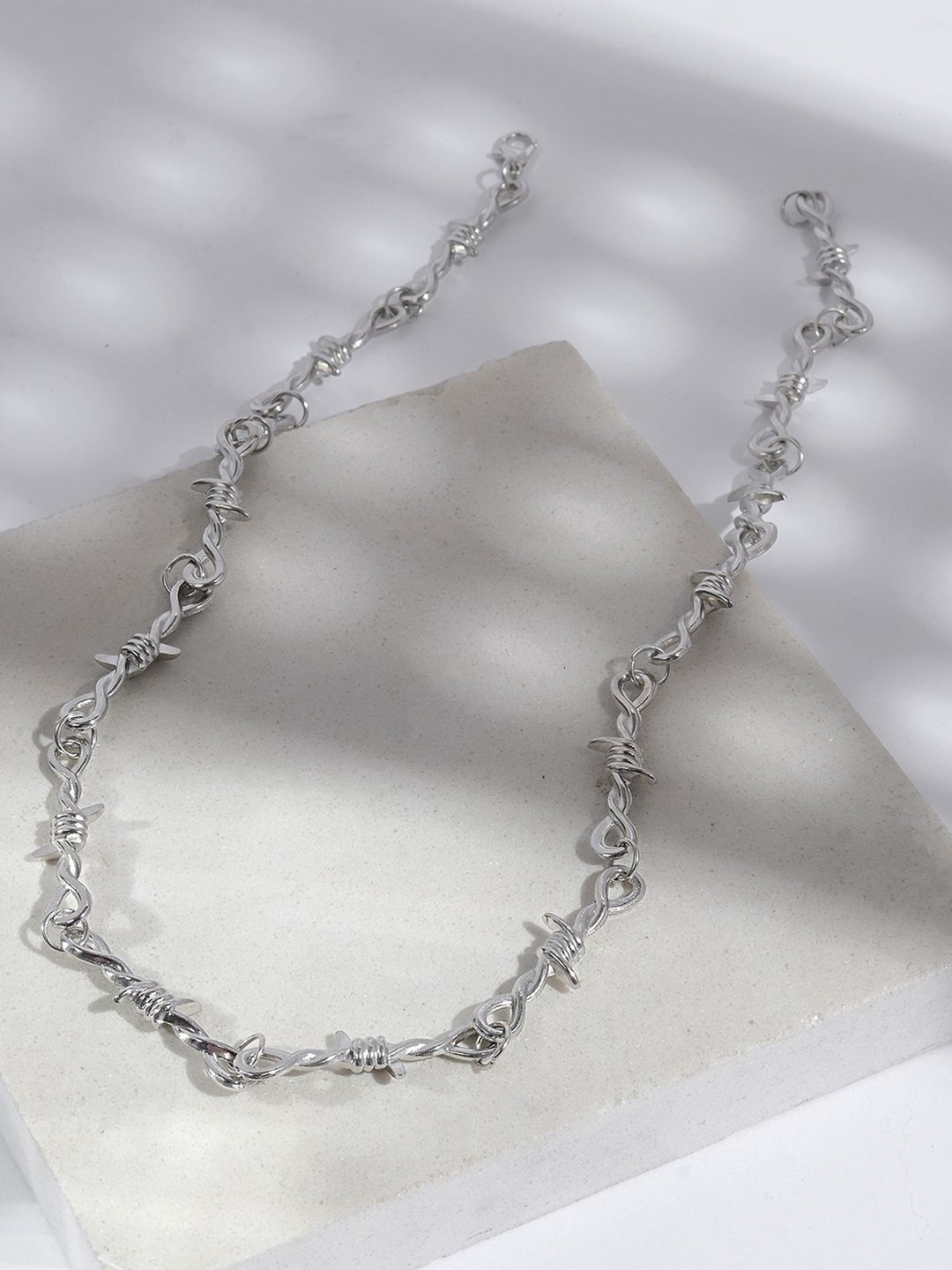 Buy JOKER & WITCH Men Silver Plated Chain - Necklace And Chains for Men ...