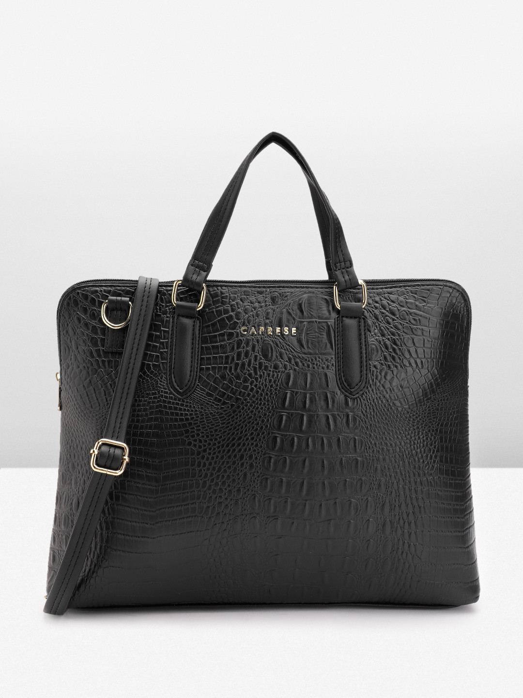 Buy Caprese Women Animal Skin Textured 18 Inch Laptop Bag - Laptop Bag ...