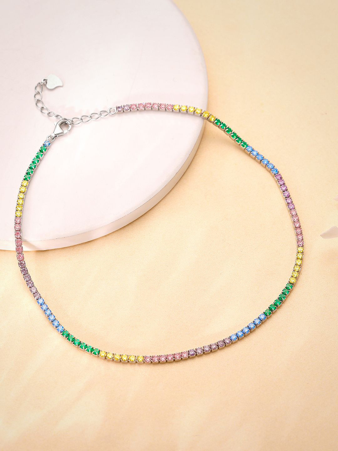 Buy GIVA 925 Sterling Silver Rhodium Plated Stone Studded Oxidised ...