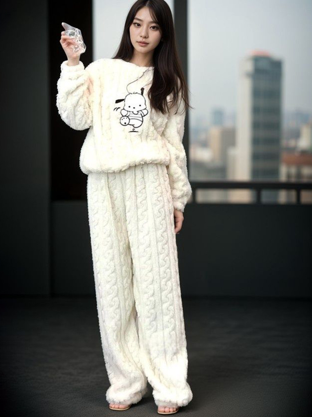 Buy BAESD Printed Sweater With Pyjamas Night Suit - Co Ords for Women ...