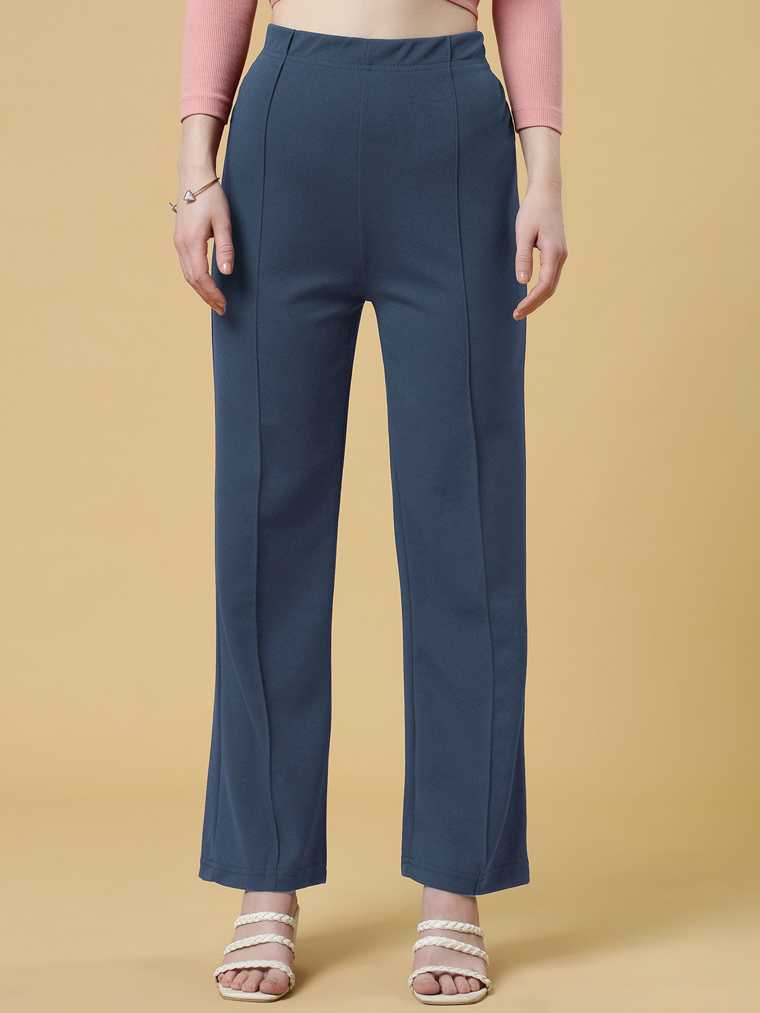 Buy DOIL DOMEC Women Relaxed Trousers - Trousers for Women 31847218 ...