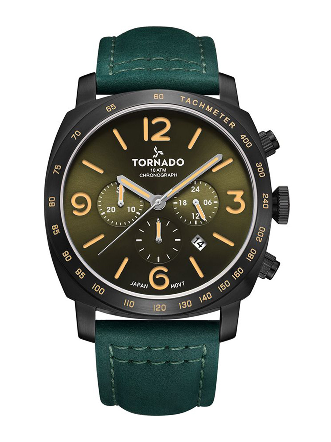 Buy TORNADO Men Dial & Leather Straps Analogue Chronograph Watch T9102 ...