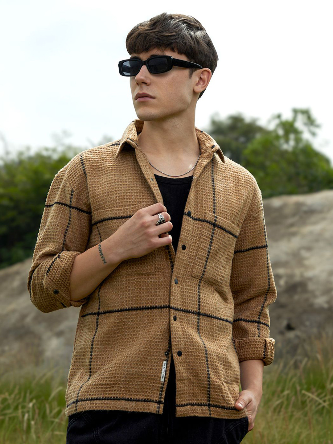 Buy Campus Sutra Men Comfort Opaque Checked Casual Shirt - Shirts for Men 31855869 | Myntra