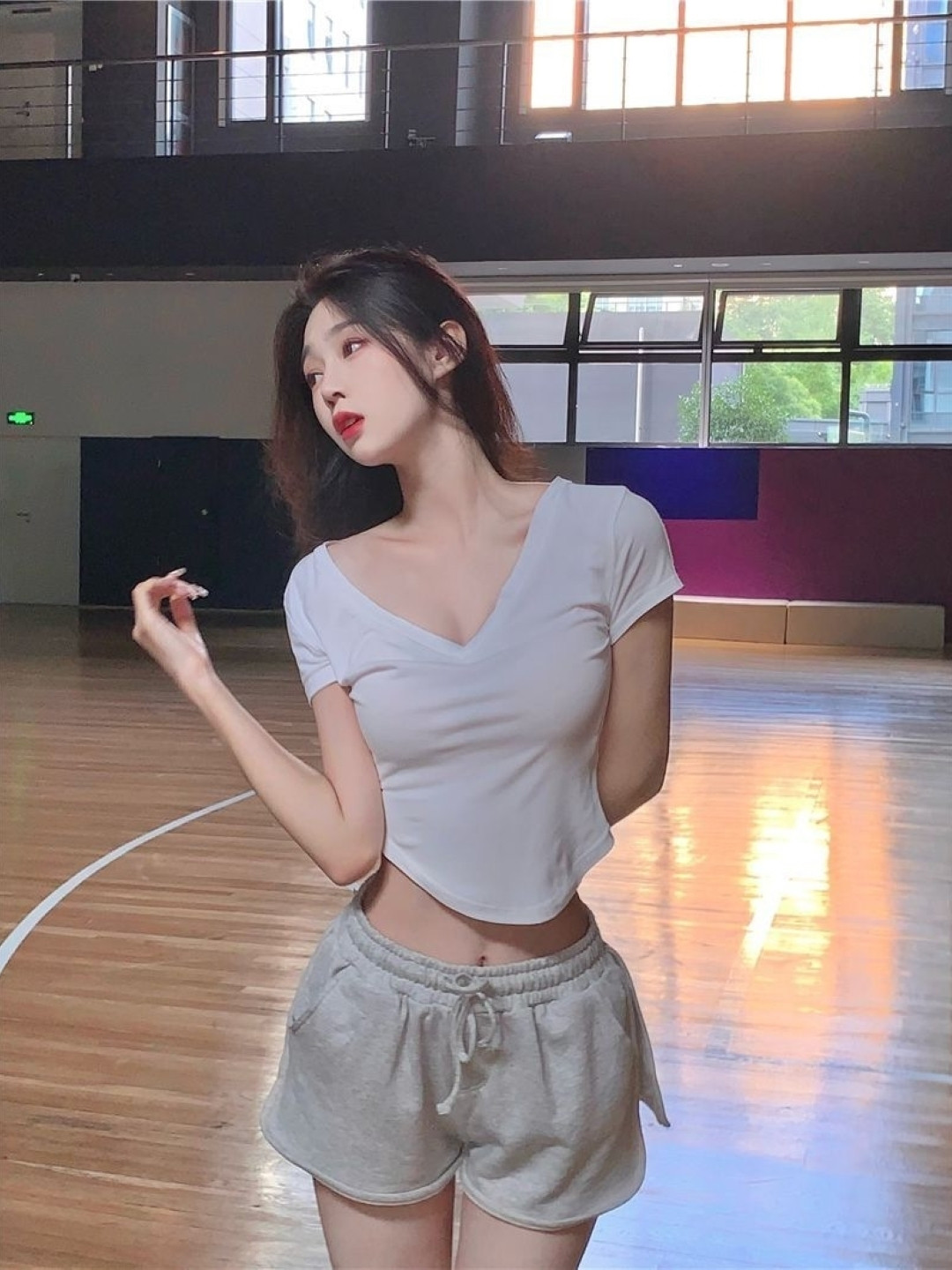 Buy HERE&NOW Women V Neck Short Neck Crop Top - Tops for Women 31462663 ...