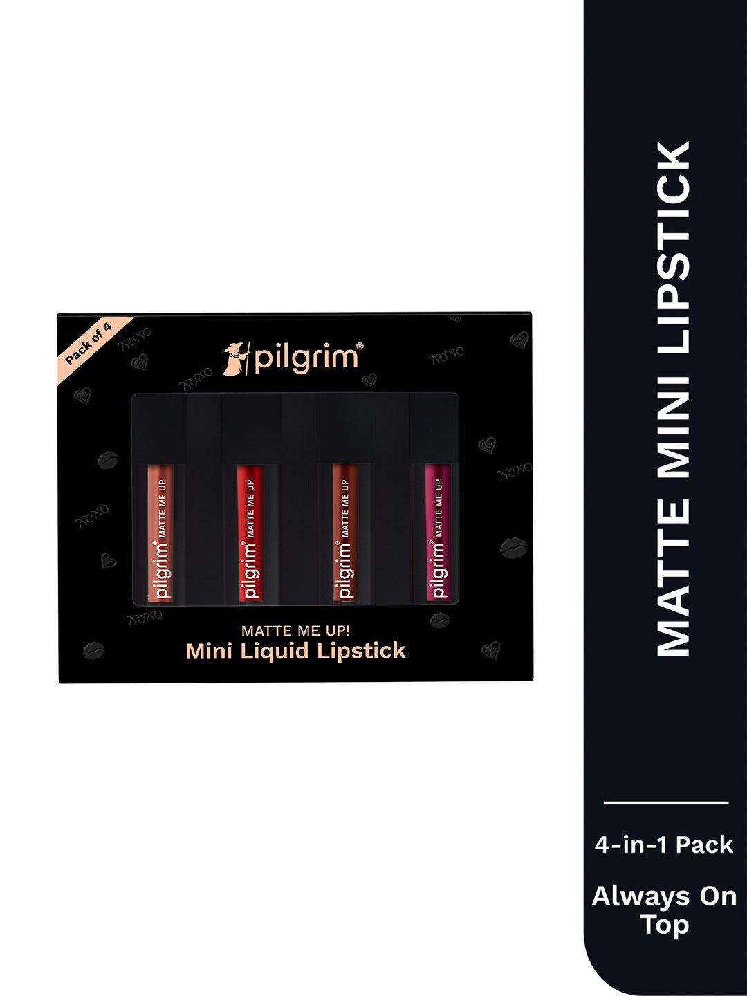 Buy Pilgrim Set Of 4 Matte Me Up Mini Liquid Lipstick 4 Ml Each Always ...