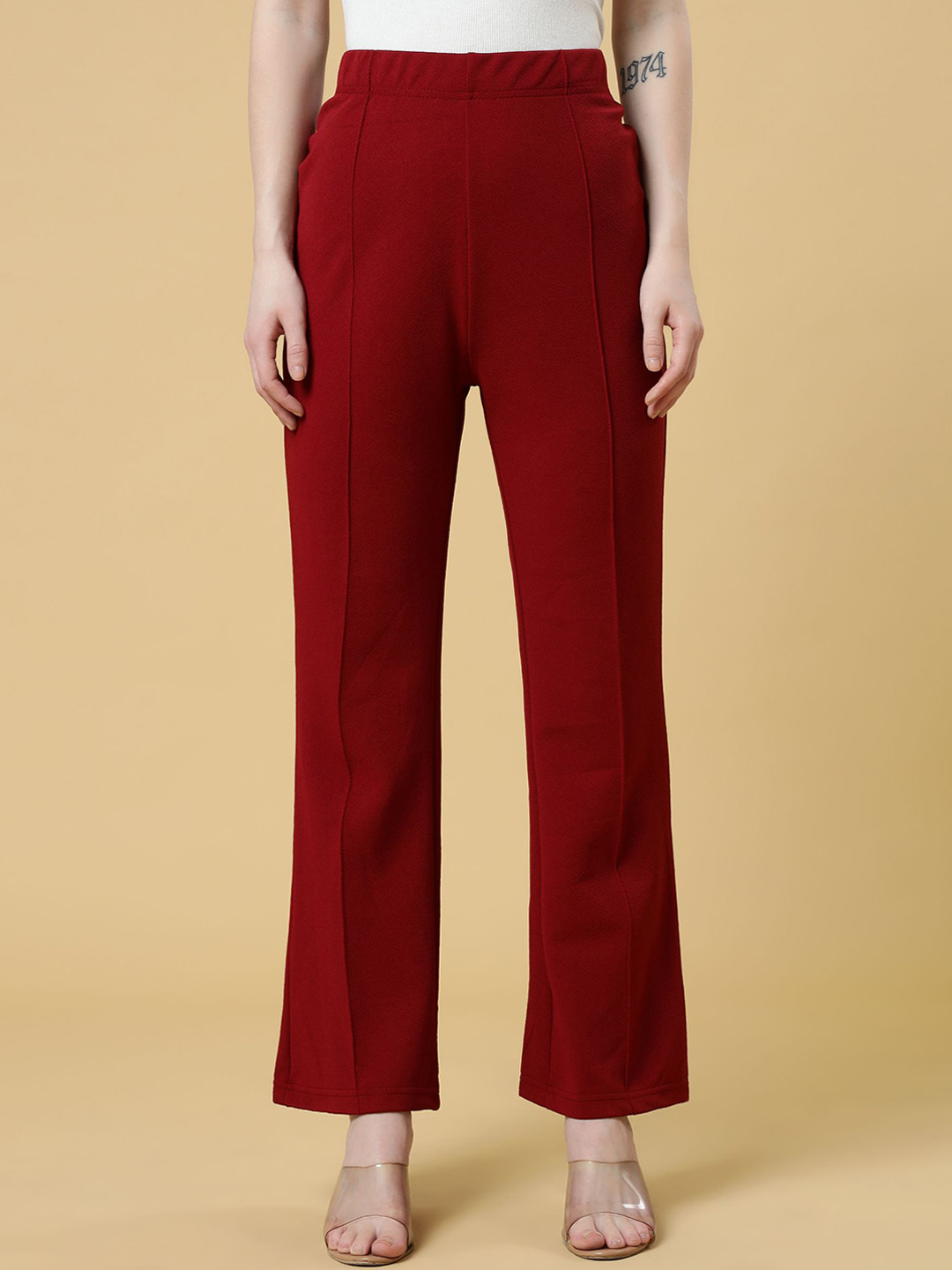 Buy DOIL DOMEC Women Relaxed Trousers - Trousers for Women 31847214 ...