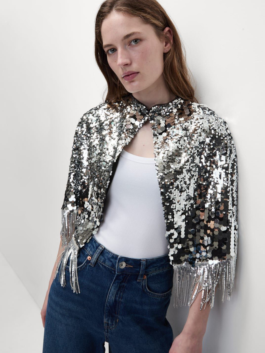 Buy Marks & Spencer Sequined Sparkly Cape - Tops for Women 31861849 ...