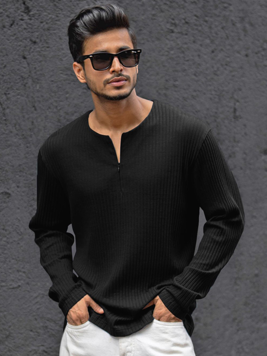 Buy Powerlook Men Round Neck Knitted T Shirt - Tshirts for Men 31862052 ...