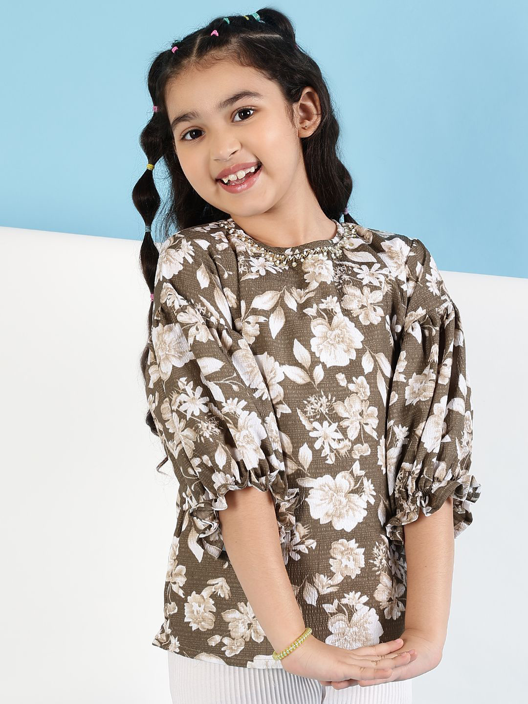 Buy BAESD Girls Floral Printed Top - Tops for Girls 31864995 | Myntra