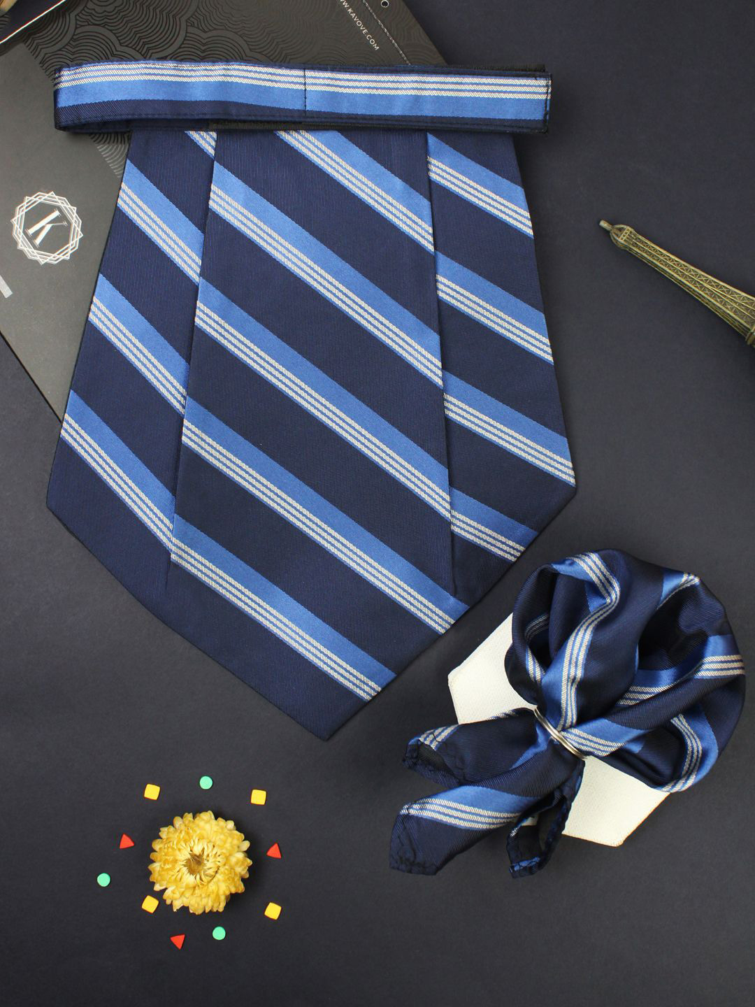 Buy Kavove Men Cravat & Pocket Square Set - Accessory Gift Set for Men ...