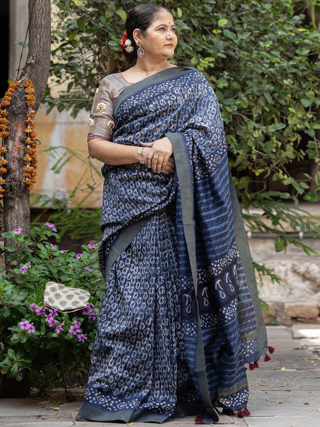 Buy Maitri Jaipur Bagh Chanderi Saree - Sarees for Women 31888610 | Myntra