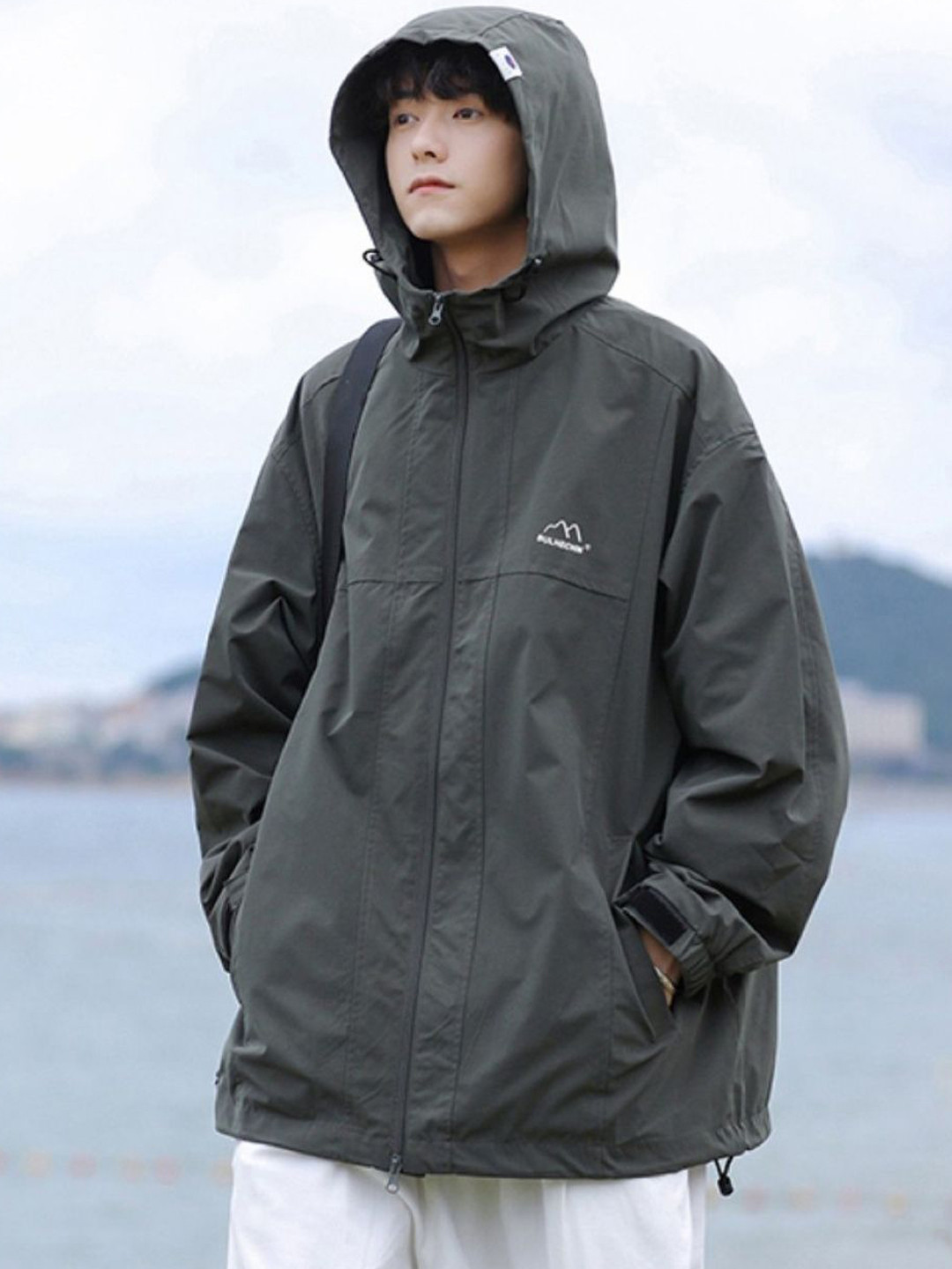 Buy HERE&NOW Men Hooded Solid Casual Bomber Jacket - Jackets for Men ...
