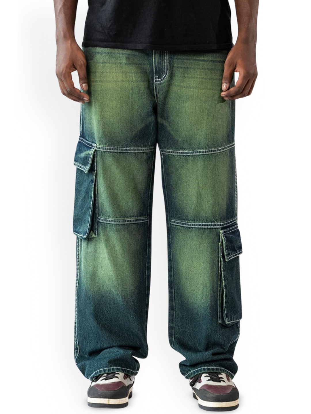 Buy Bad And Boujee Unisex Relaxed Fit Low Distress Heavy Fade ...