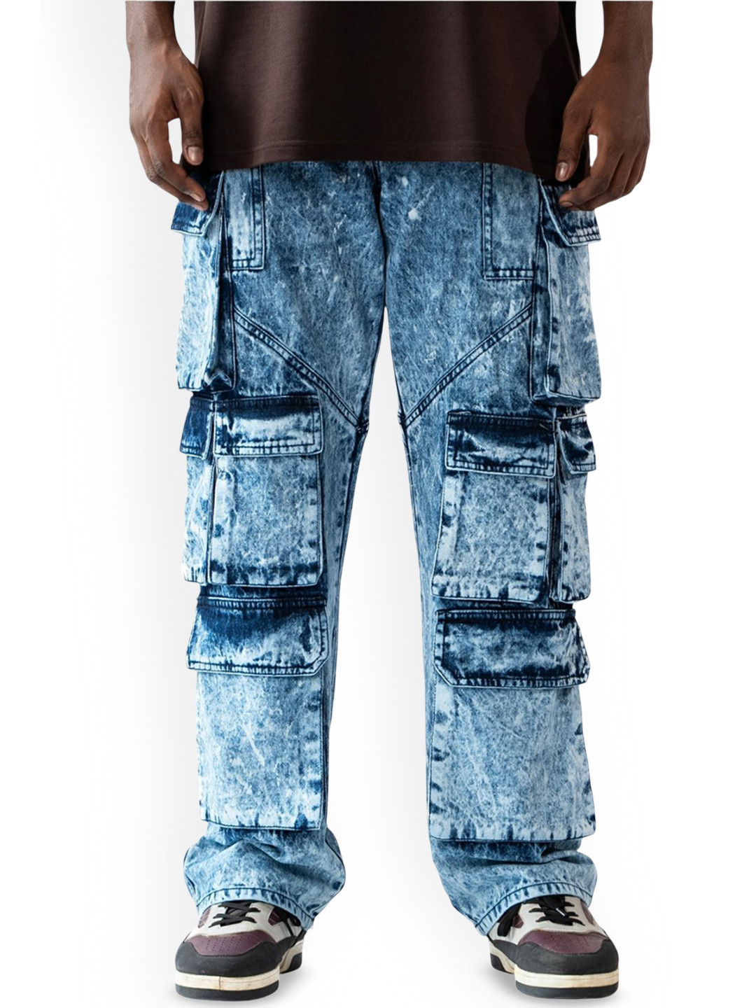 Buy Bad And Boujee Unisex Relaxed Fit Highly Distressed Heavy Fade ...